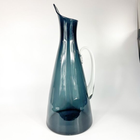 Blenko | Accents | Vintage Blenko Glass Winslow Anderson Charcoal Grey ...